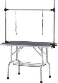 Stolní stůl pro grooming psů PawHut s dolním košem - trimming table pro psy a kočky do 100 kg | Aosom