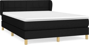 Box spring postel s matrací černá 140x200 cm textil 3126807