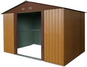 Zahradní domek BestBerg ZDB-7D / 7,2 m² / 301 x 238 x 214 cm / červené dřevo/hnědá