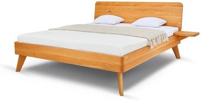 Postel Postelia CORTINA Dub 180x200cm - dřevěná postel z masivu o šíři 4 cm