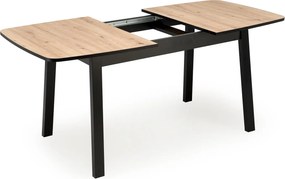 Rozkládací jídelní stůl Barril 130/170 cm dub artisan/černý