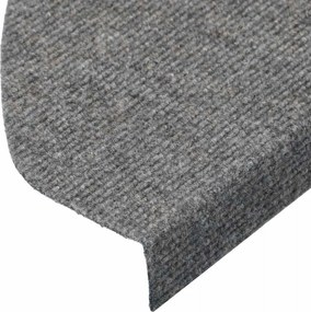 Samolepicí podložky na schody 30 ks šedé 65x22,5x3,5 cm 3365912