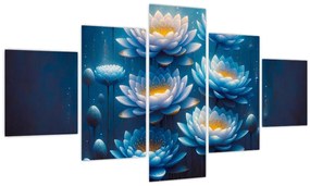 Obraz - Lekníny pod hladinou (125x70 cm)
