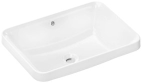 Hansgrohe Xuniva Q - Umyvadlo, 55x40 cm, s přepadem, bez otvoru pro baterii, bílá 60158450