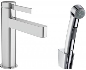 Hansgrohe Finoris - Páková umyvadlová baterie 110 s ruční sprchou Bidette a sprchovou hadicí 160 cm, chrom 76210000