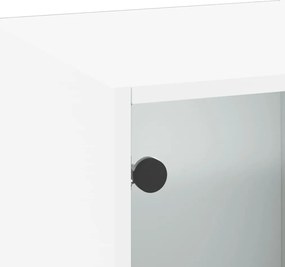 vidaXL Nástěnná skříňka se skleněnými dvířky 35x37x100 cm [836483] Barva: šedá sonoma