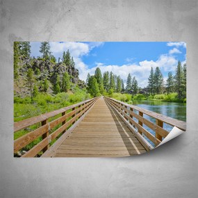 Plakát - Cesta přes most (60x40 cm) - PopyDesign