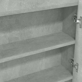 Koupelnová skříňka se zrcadlem 80x15x60 cm MDF betonově šedá 331535