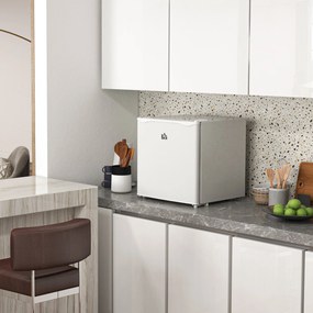 HOMCOM Mini mraznička, 35 L mrazicí box, 5stupňová regulace teploty, bílá