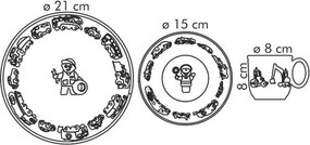 TESCOMA Jídelní souprava BAMBINI, autíčka, 3 ks