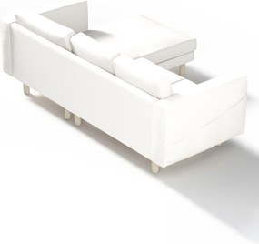 Potah na pohovku IKEA Norsborg 3-místná se šezlongem barva bílá