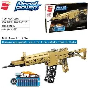 Qman Model Power 6007 M416 Assault rifle / Stavebnice / 661 dílků / od
