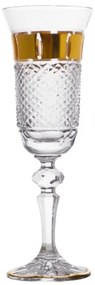 Bohemia Crystal Ručně broušené sklenice na šampaňské 150ml (set po 6ks