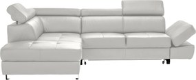 XXXLutz ROHOVÁ SEDAČKA, textil, kůže, světle šedá Celina Home - Sedací soupravy - 000501001825