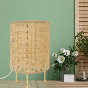 Stolní lampa BOHO bambusová
