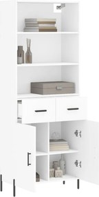 Skříň highboard bílá 69,5 x 34 x 180 cm kompozitní dřevo 3200521