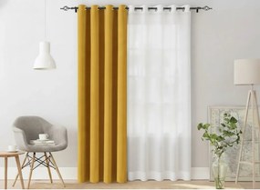 Závěs OXFORD 140x270 cm, žlutý Zavěšení: Řasící páska