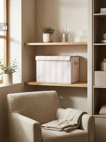 Sinsay - Skládací úložný box s pruhy - béžová
