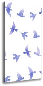 Wallmuralia Vertikální Foto obraz na plátně Modré vlaštovky 50x100
