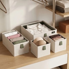Domo Living Sada 4ks šatních organizéru do šuplíku na spodní prádlo LOTUS 56 x 28 x 10 cm