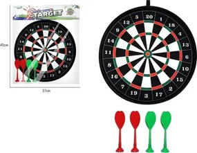 ALLTOYS Terč na suchý zip se 4 šipkami / O 36 cm / 2 barvy