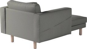 Potah na IKEA Norsborg šezlong s loketními opěrkami barva šedá látka pletený vzor