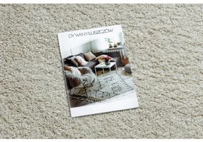 Dywany Luszczow Kusový koberec BERBER čtvercový 9000, krémový Rozměr koberce: 120 x 120 cm