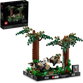 Lego stavebnice lego star wars 75353 honička spídrů na planetě endor – diorama
