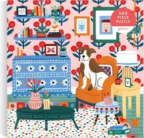 GALISON Čtvercové puzzle Vzor  květ / 500 dílků