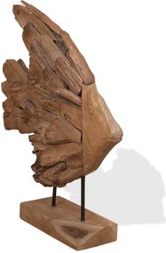 Socha ryby Teak 40x12x57 cm 244565