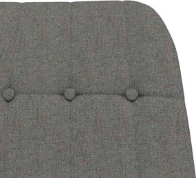 Houpací křeslo světle šedé textil 341253