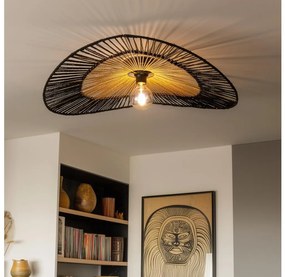 Brilagi - LED Přisazený lustr CERIA BOHO 1xE27/40W/230V pr. 80 cm černá/hnědá
