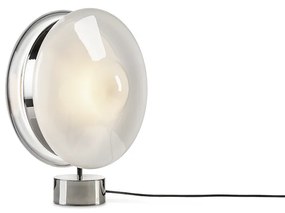 Bomma Orbital skleněná stolní lampa Barva: Bílá, Barva kování: Stříbrná