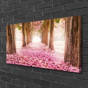Obraz na plátně Strom Růže Květiny Příroda 125x50 cm