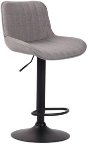 Bhm germany Barová židle Lentini, textil, černá / šedá