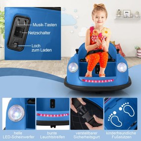 Costway 12V Bumper Car Dětské elektrické auto do nárazníku