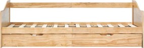 vidaXL Rám vysouvací postele/pohovky borové dřevo 90 x 200 cm [283150] Barva: tmavě hnědá