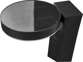 NOR 2118158003 Rica Round venkovní sloupkové solární svítidlo se zápichem černá - NORDLUX