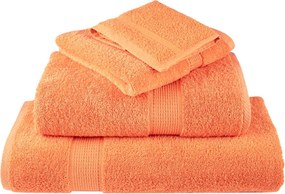 Premium ručníky SOLUND 10 ks oranžové 100x200 cm 600 g/m² 137391