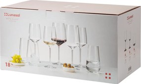 Startovací set pohárů do domácnosti 18 ks – 21st CENTURY Glas Lunasol - 322165