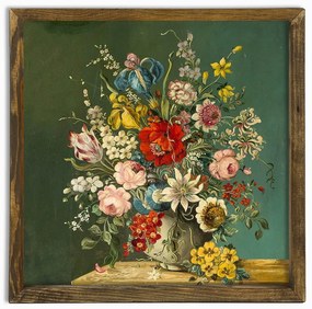 Nástěnný obraz Vintage Flowers, 50 x 50 cm