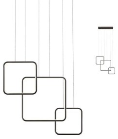Redo 01-2098 - LED Stmívatelný lustr na lanku THAI LED/66W/230V 3000K černá