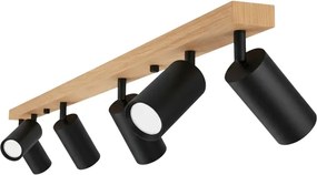 Brilagi - Bodové svítidlo SELE 6xGU10/30W/230V černá/dekor dubu