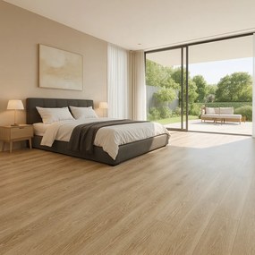 PVC podlaha - lino Quintex Havanna Oak 019S, na mieru, šíře 4m,5m, béžová, filc, chodba / predsieň, Beauflor