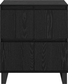 Servírovací skříň 2 ks Černý dub 60 x 35 x 70 cm 3394547