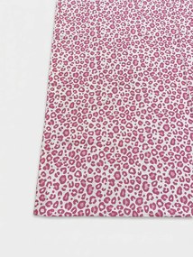 Sinsay - Bavlněné ložní povlečení s leopardím vzorem - růžová