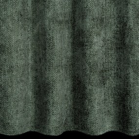 ZATEMŇOVACÍ ZÁVĚS NA KROUŽCÍCH ALETA 135X250 CM TMAVĚZELENÁ