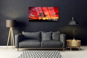 Obraz na skle Les Krajina Příroda 120x60 cm