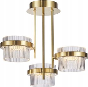 stropní svítidlo Led 24W Tiára PND-77362-3-24W-GD Italux