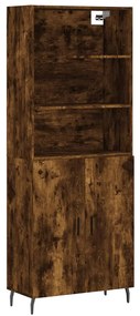 Skříň highboard kouřový dub 69,5 x 34 x 180 cm kompozitní dřevo,  3189274